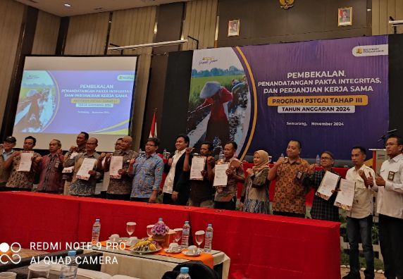 Penandatanganan PKS Pelaksanaan Program P3-TGAI Tahap 3 Tahun 2024