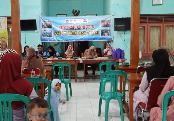 RAPAT BULAN AGUSTUS PKK DESA TOSARI